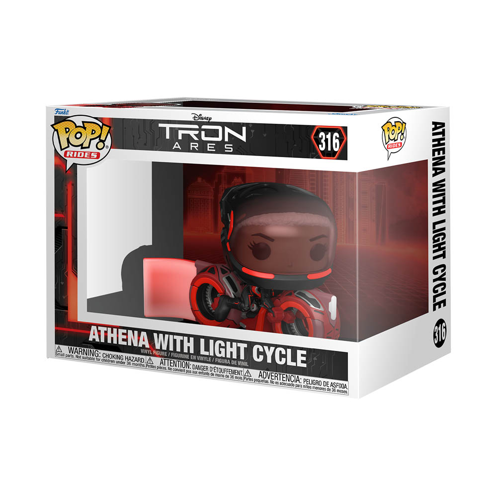 Disney - TRON: Ares - Athena with Light Cycle Pop! Ride - Toys and ...
