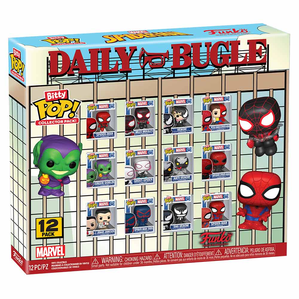 Marvel - Spider-Man Daily Bugle Bitty Pop! 12-Pack - Toys and ...