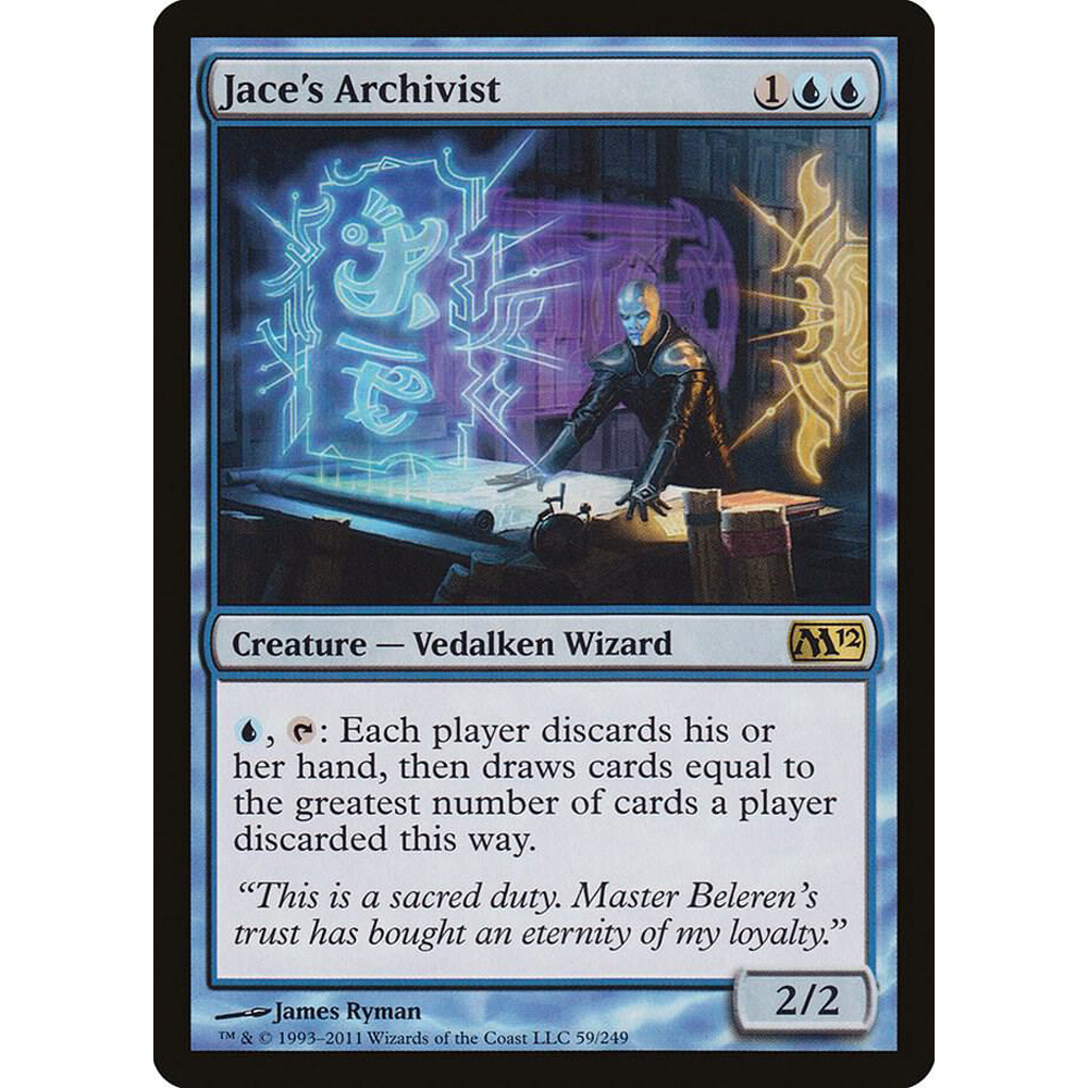 Magic: The Gathering - TCG - Magic 2012 (M12) - Jace's Archivist 59 ...