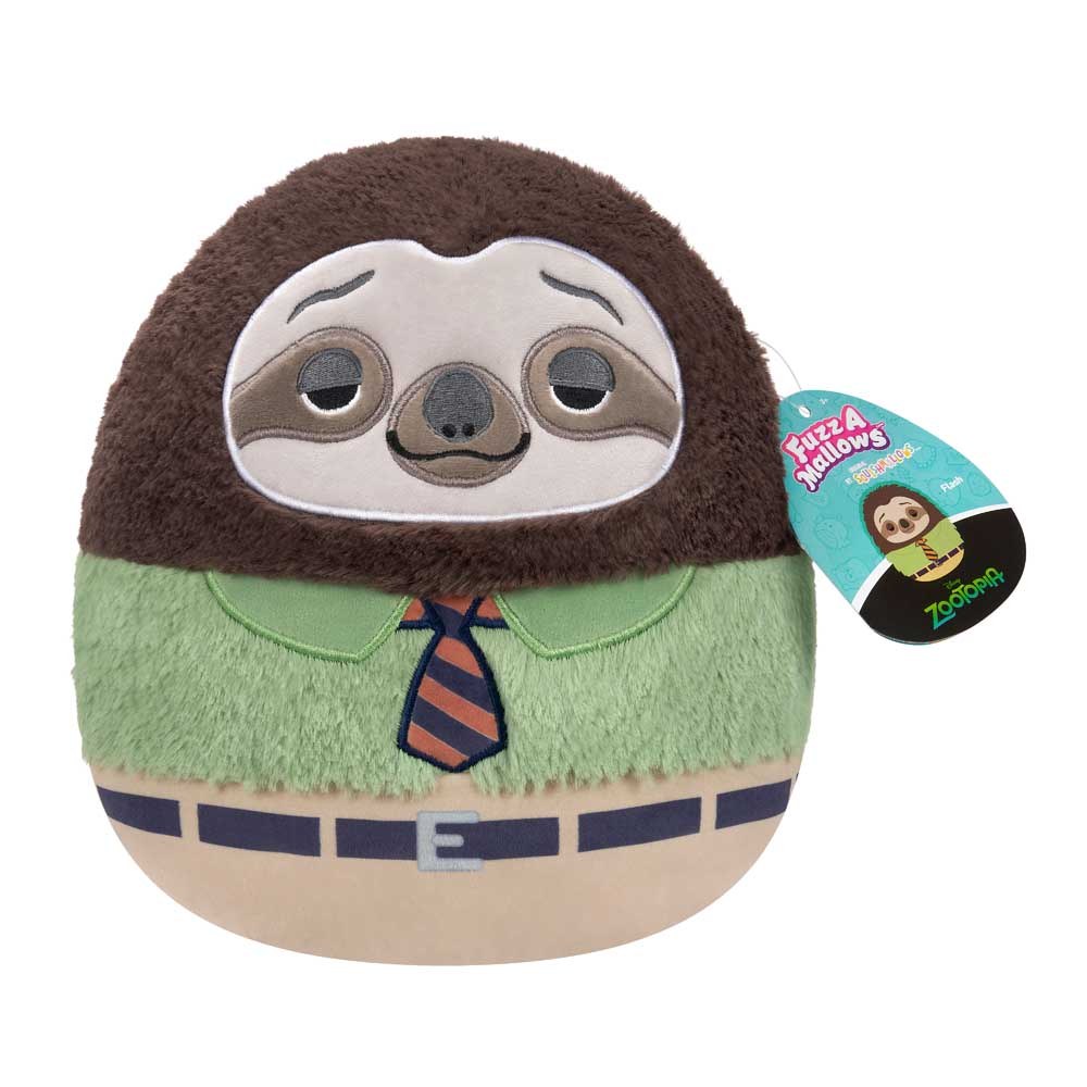 Zootopia - Flash Slothmore 8" Squishmallow Fuzzamallow Plush - Toys and ...