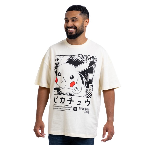 Pokemon - Manga Pikachu Oversized T-Shirt - Clothing - EB Games Australia