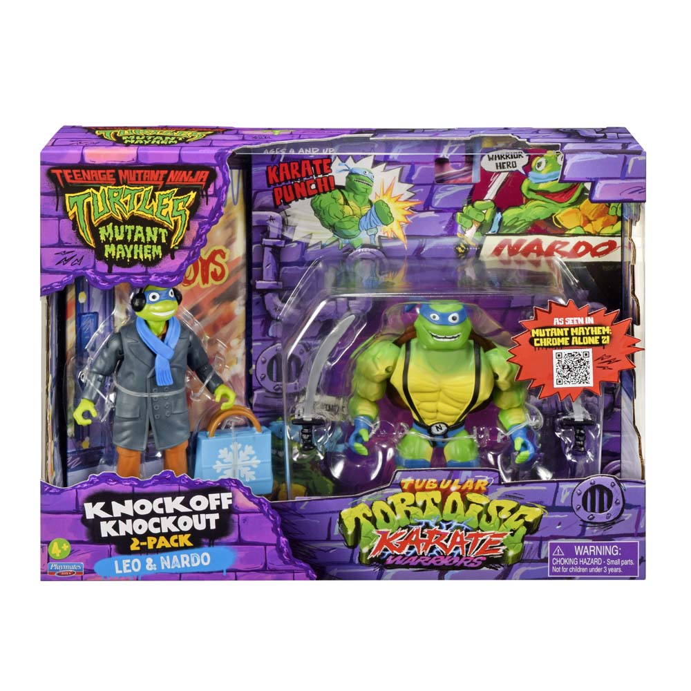 Teenage Mutant Ninja Turtles - Leo and Nardo Knockoff Knockout! Action ...