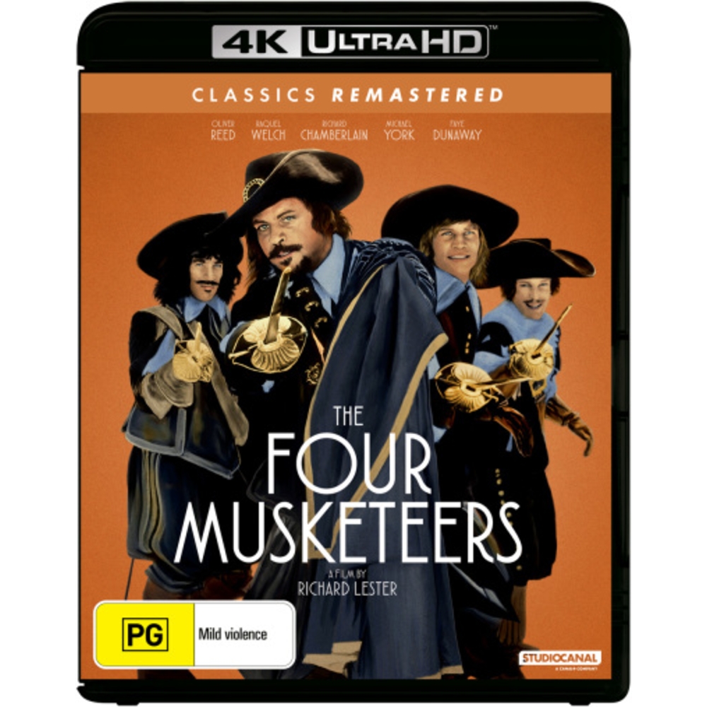 The Four Musketeers (1974) (Classics Remastered) (4K UHD) - Loot - EB ...
