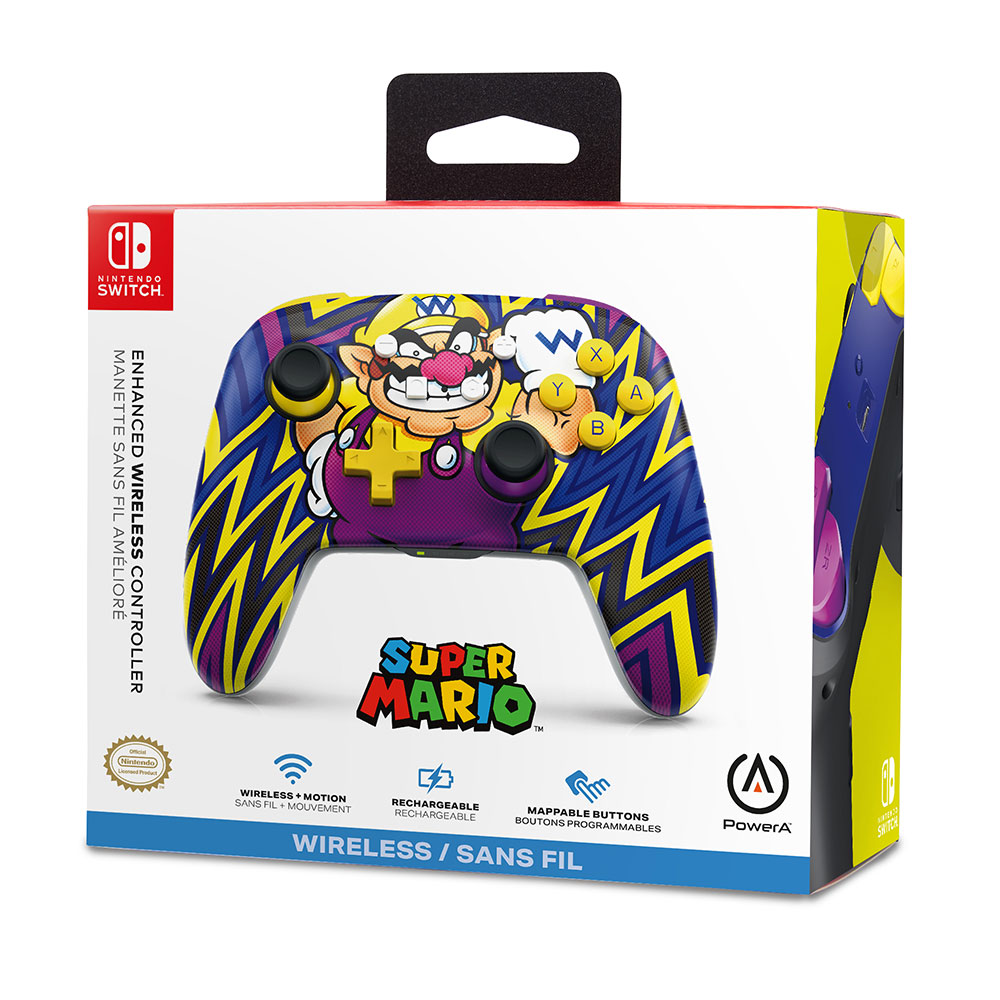 PowerA Enhanced Wireless Controller for Nintendo Switch - Wario ...