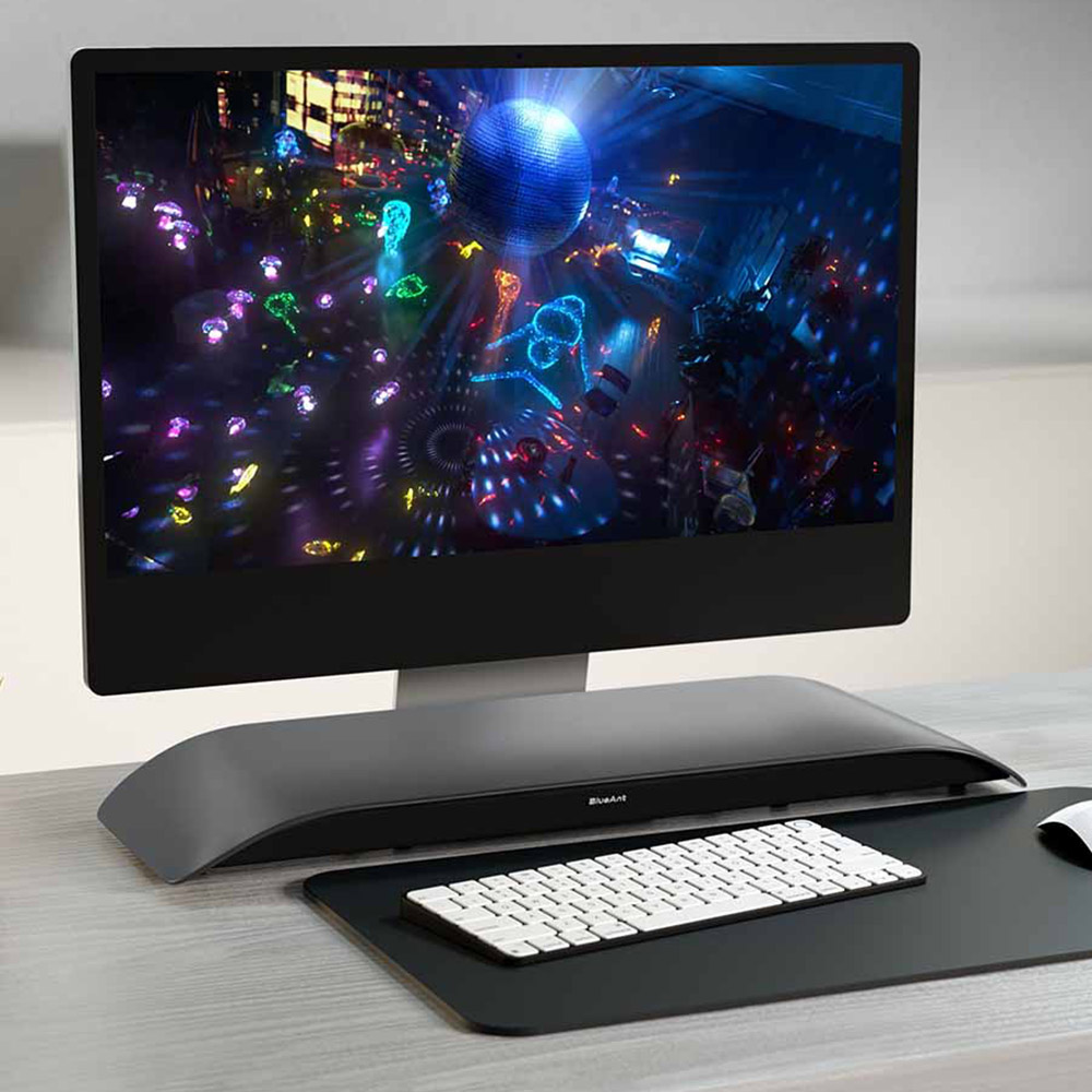 BlueAnt - Soundblade Under Monitor Soundbar - Charcoal - Electronics ...