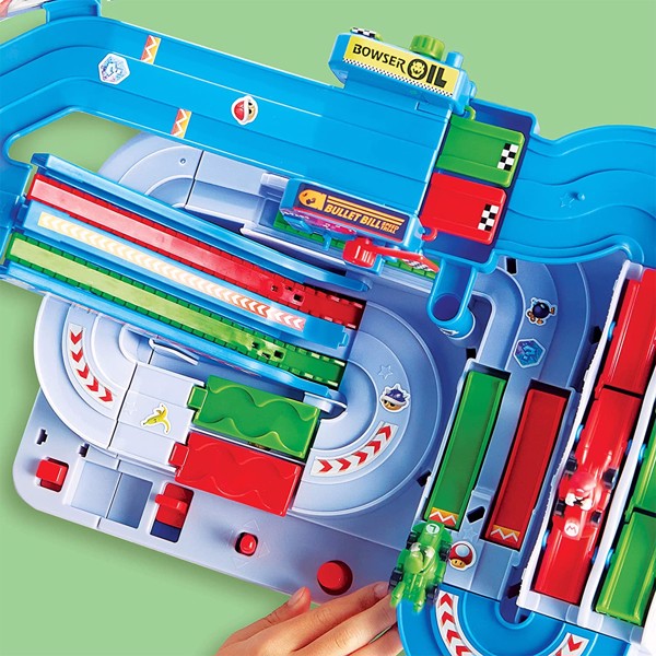 Nintendo - Super Mario Bros. - Mario Kart Racing Track Deluxe Toy ...
