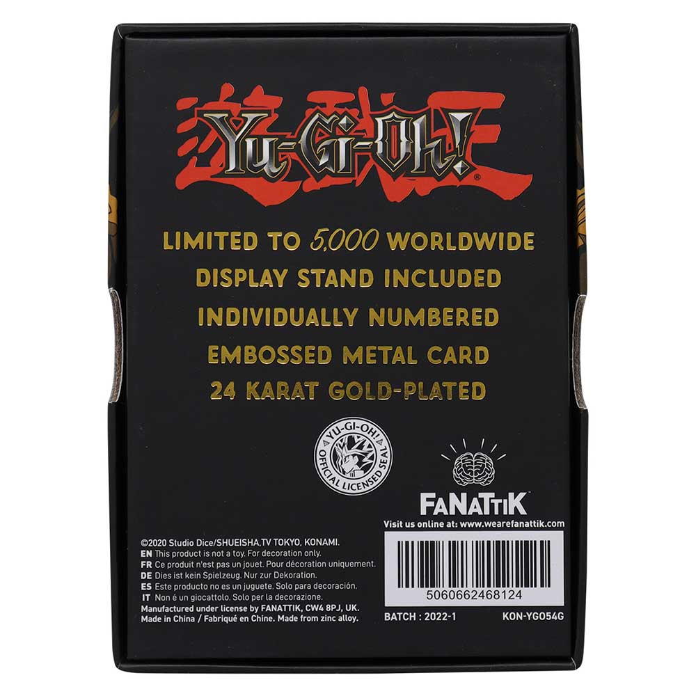 Yu-Gi-Oh! - Time Wizard 24k Gold Plated Time Wizard Metal Card - Toys ...