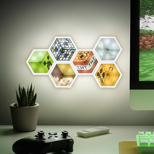 Minecraft - Hexagon Lights - Toys and Collectibles - EB Games New Zealand
