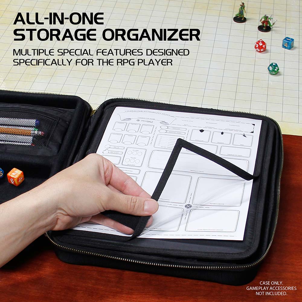 Enhance Tabletop Series - RPG Organizer Case - Black - Toys and ...