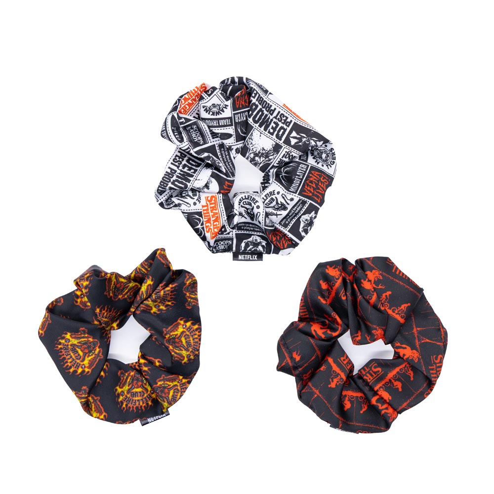Stranger Things - Hellfire Club Scrunchie 3-Pack - ZiNG Pop Culture
