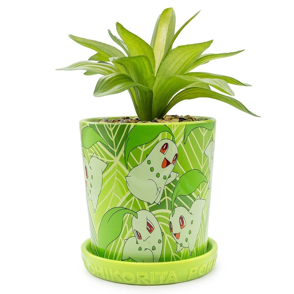 Pokemon - Chikorita Planter Pot with Faux Plant - Things For Home ...
