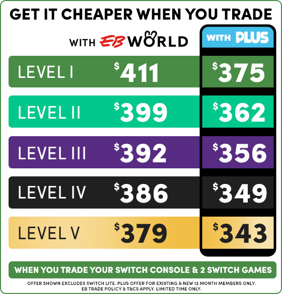 Trade & Save at EB Games with these Switch Trade Deals - EB Games Australia