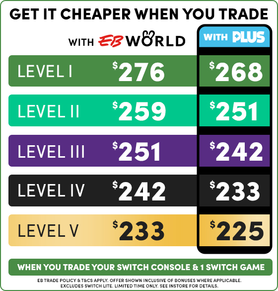 Trade & Save at EB Games with these Switch Trade Deals - EB Games Australia
