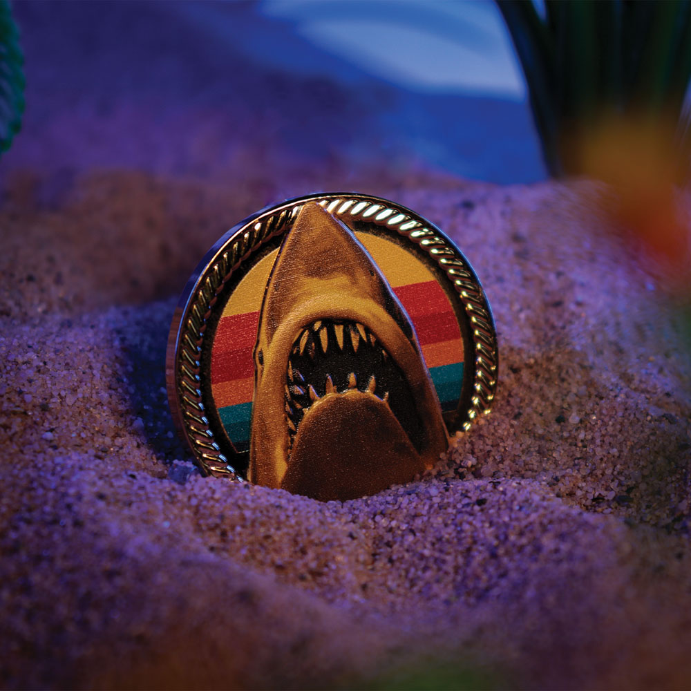 Jaws - 50th Anniversary 24k Gold Plated Anniversary Coin - Collectibles ...