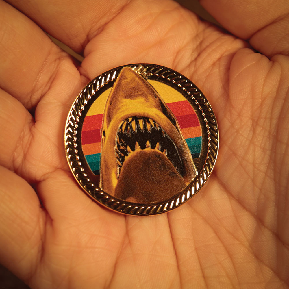Jaws - 50th Anniversary 24k Gold Plated Anniversary Coin - Collectibles ...