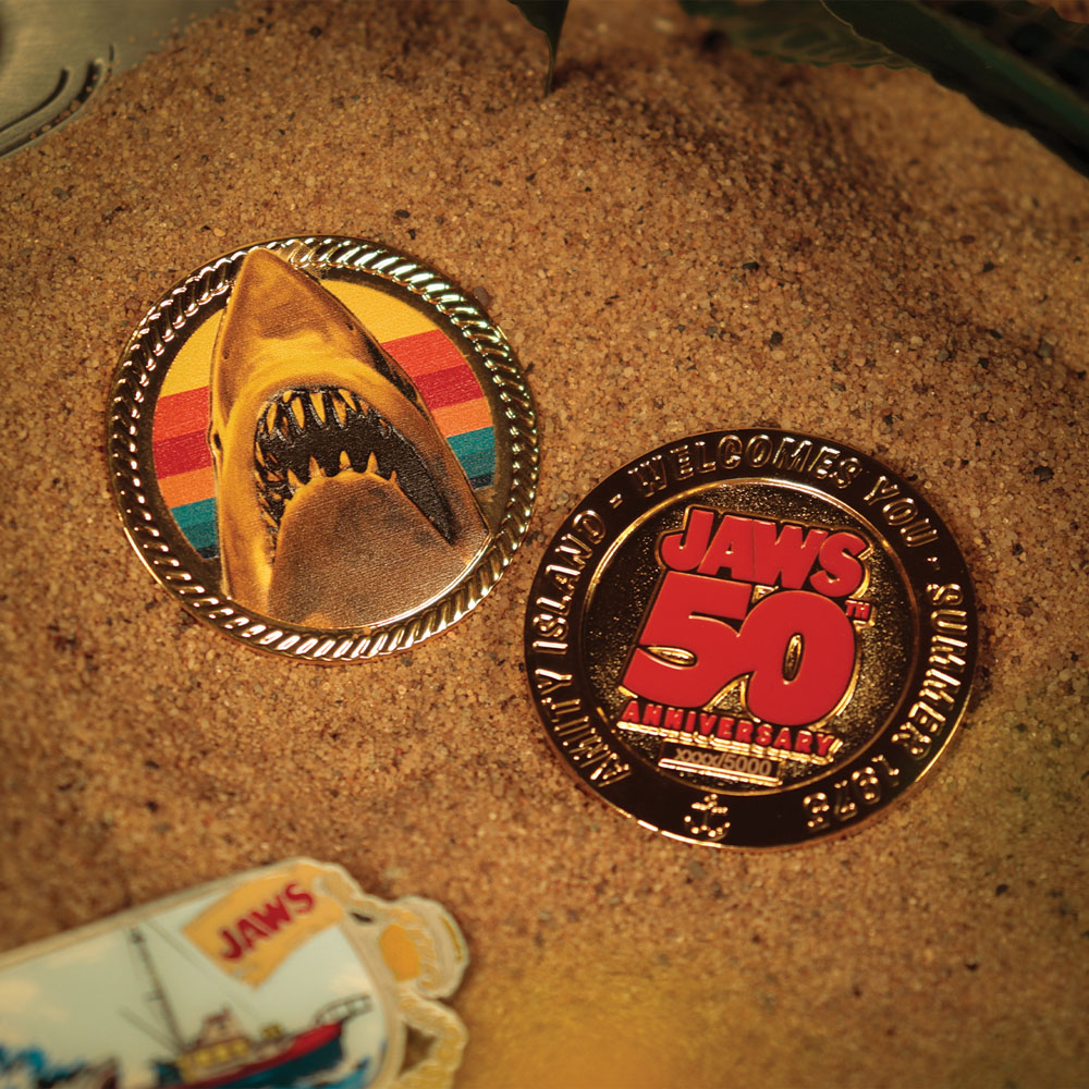 Jaws - 50th Anniversary 24k Gold Plated Anniversary Coin - Collectibles ...