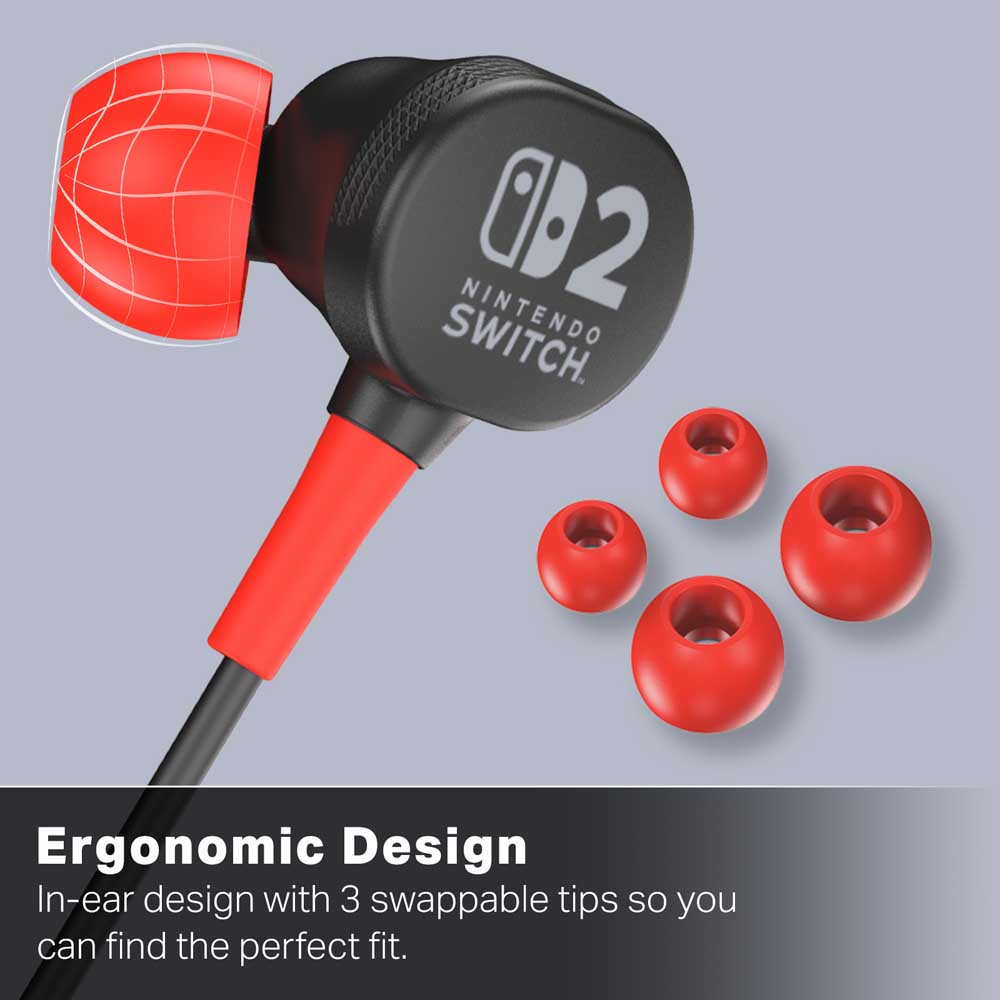 PowerA - Wired Earbuds for Nintendo Switch 2 - Black - Nintendo Switch ...