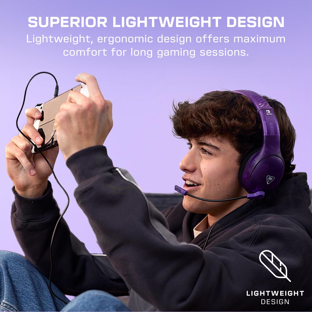 Turtle Beach - Airlite Fit Wired Gaming Headset - Ghost Purple ...