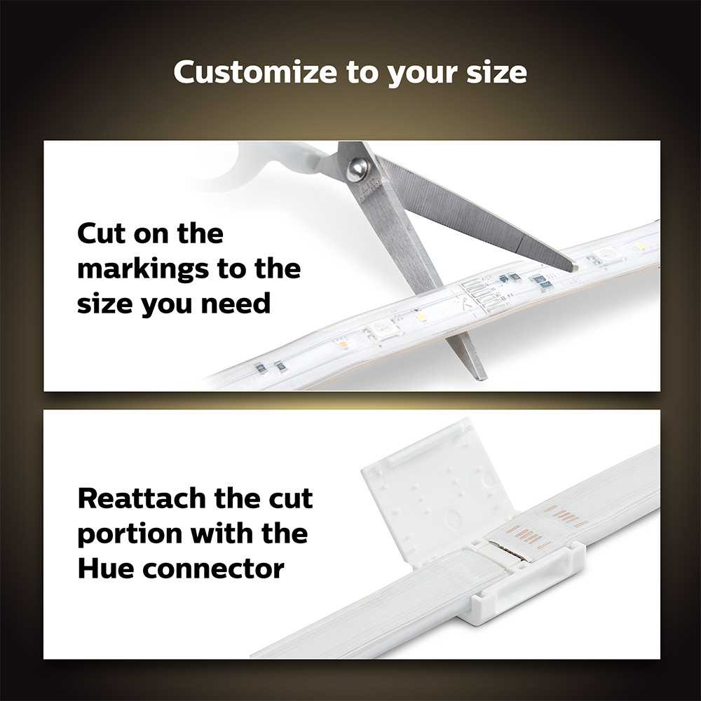 Philips - Hue Lightstrip Basekit & Power Supply - 2m - Electronics - EB ...