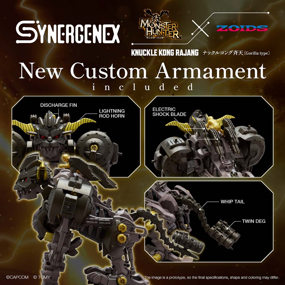 Monster Hunter x Zoids - Knuckle Kong Rajang Model Kit - Toys and ...