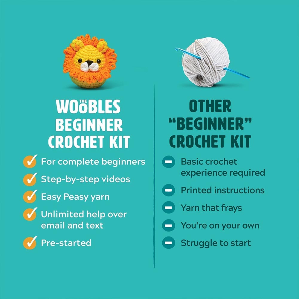 The WOOBLES - Fred the Dinosaur Crochet Kit - Toys & Gadgets - ZiNG Pop ...