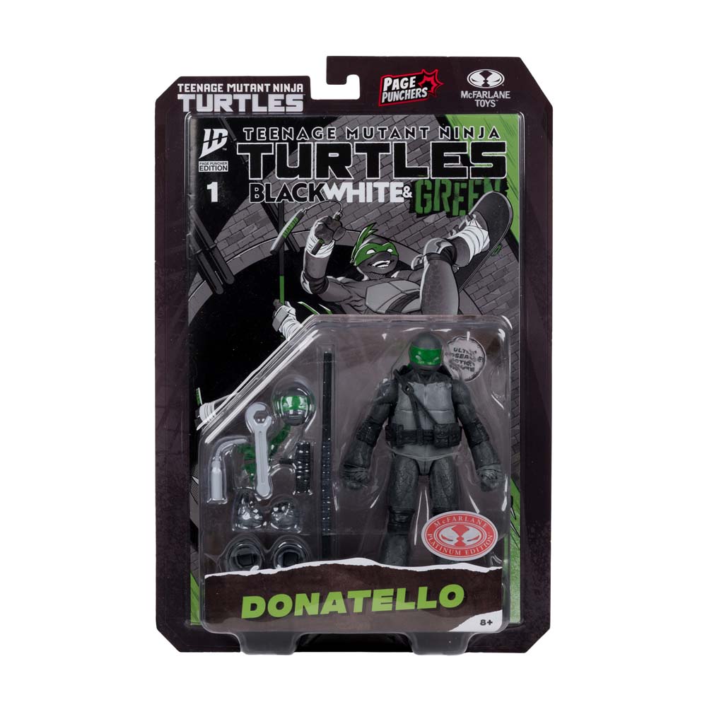 Teenage Mutant Ninja Turtles - Donatello Black, White & Green Page ...