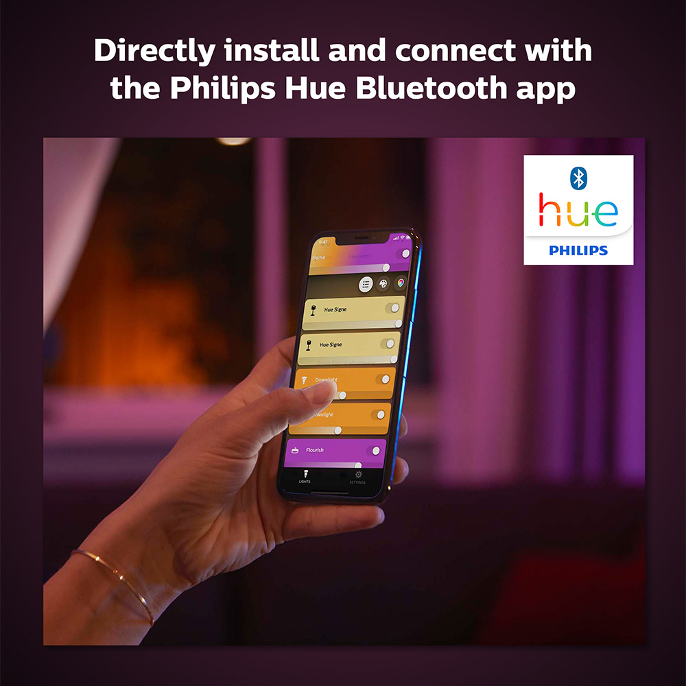 Philips - Hue Lightstrip Basekit & Power Supply - 2m - Electronics - EB ...