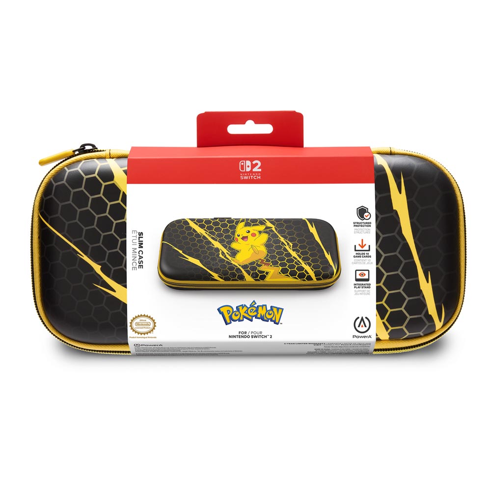 PowerA - Pokemon Pikachu Storm Slim Nintendo Switch 2 Case - Nintendo ...