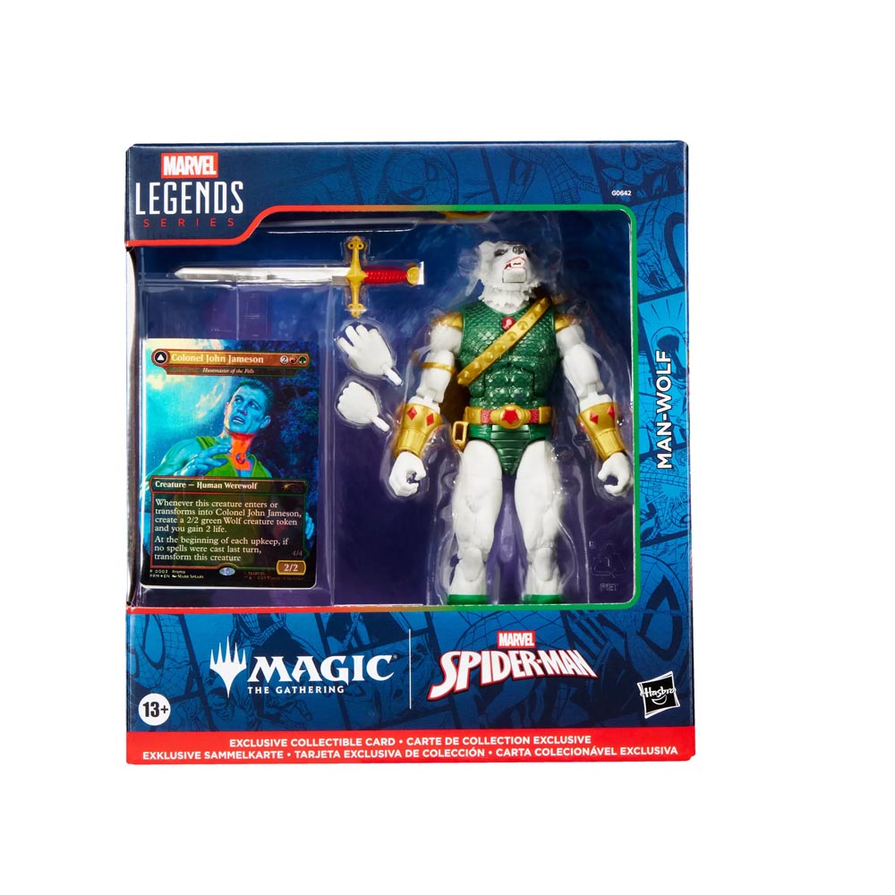 Marvel Legends Series - Magic: The Gathering Man-Wolf Action Figure ...