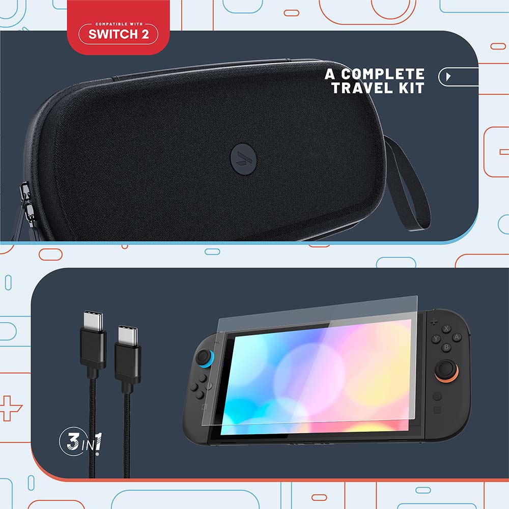 4Gamers Premium Travel Kit for Nintendo Switch 2 - Nintendo Switch 2 - EB Games Australia