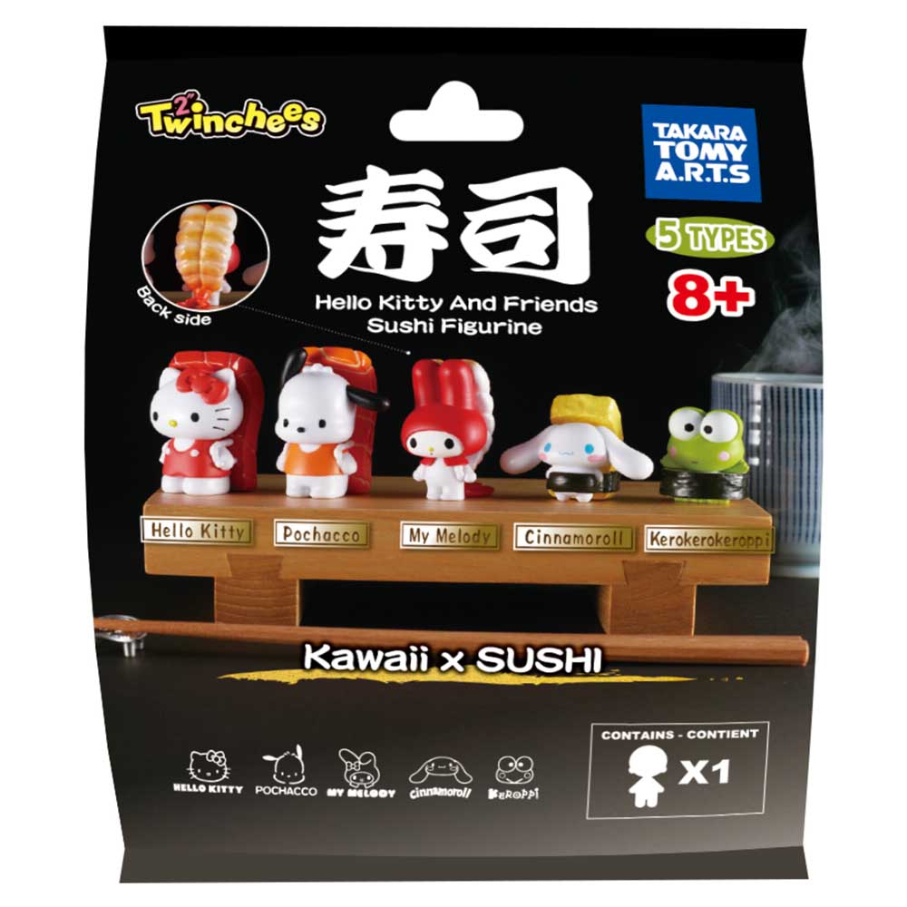 Sanrio - Hello Kitty - Twinchees Hello Kitty and Friends Sushi Figurine ...