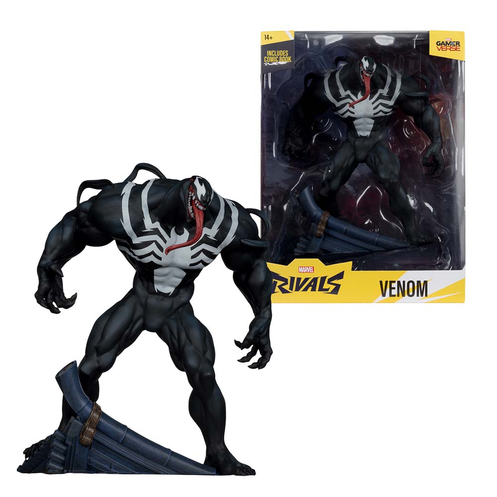 Marvel Rivals - Venom (Marvel Rivals #1) 1/6 Figure with Comic Book ...