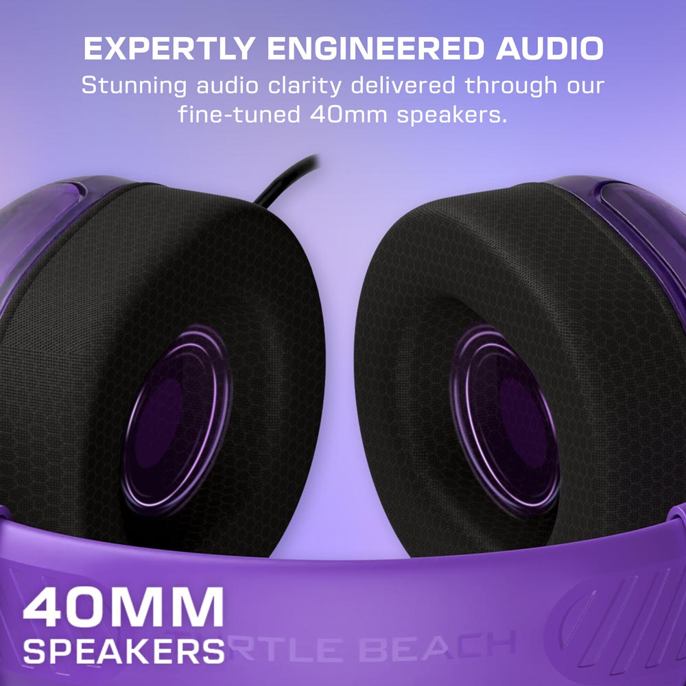 Turtle Beach - Airlite Fit Wired Gaming Headset - Ghost Purple ...