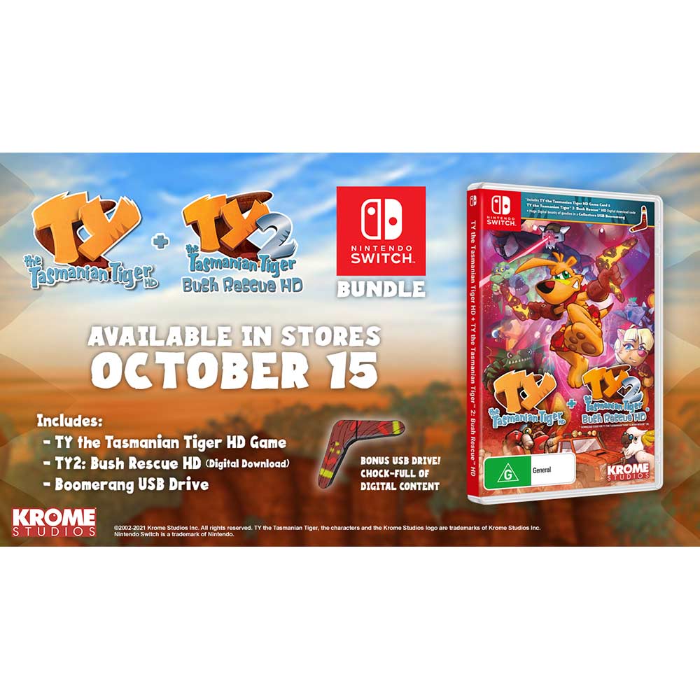 Ty The Tasmanian Tiger: Bush Rescue Bundle (preowned) - Nintendo Switch ...