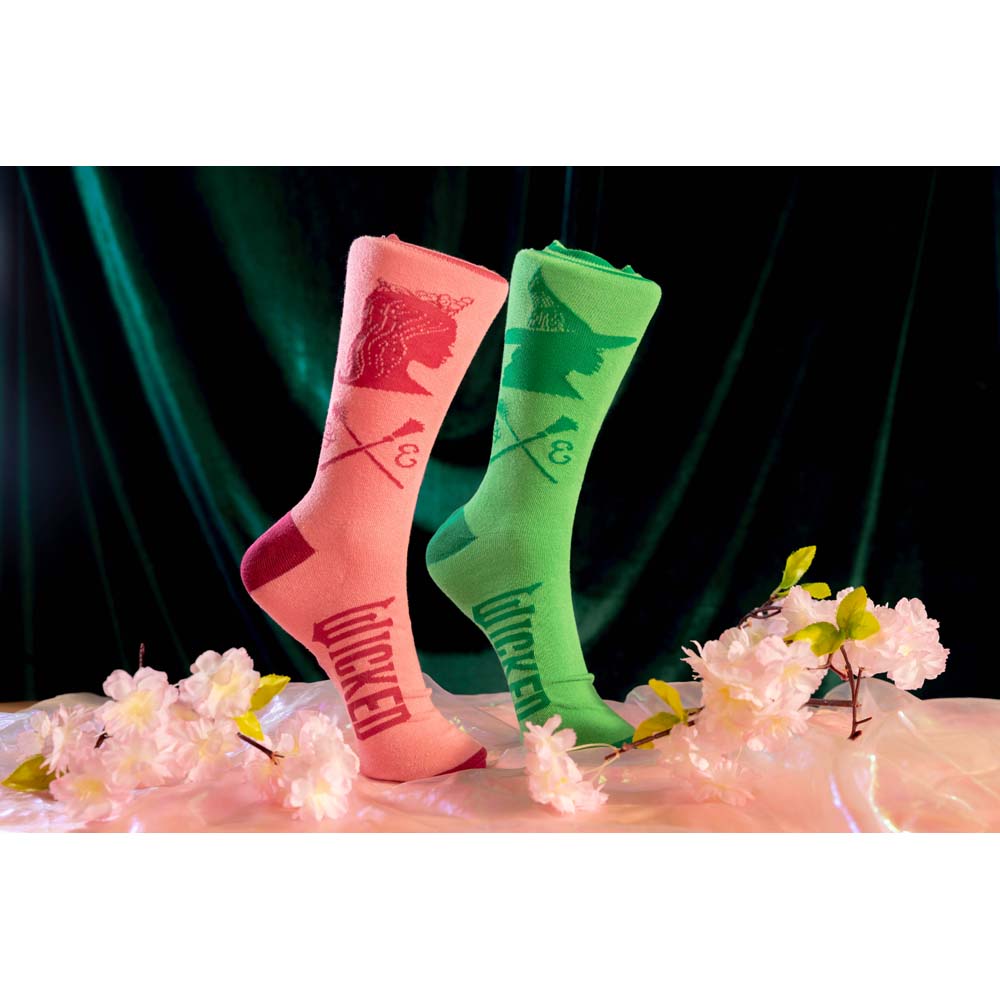 Wicked: For Good - Glinda & Elphaba Twin Crew Sock Pack - Clothing ...