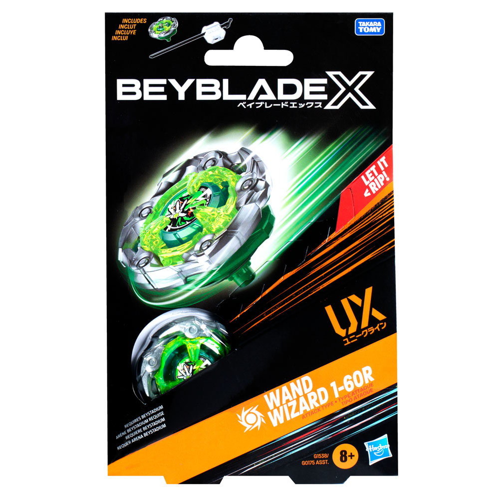 Beyblade Launcher And Top Set Beyblade X Wand Wizard 1-60R UX Starter ...